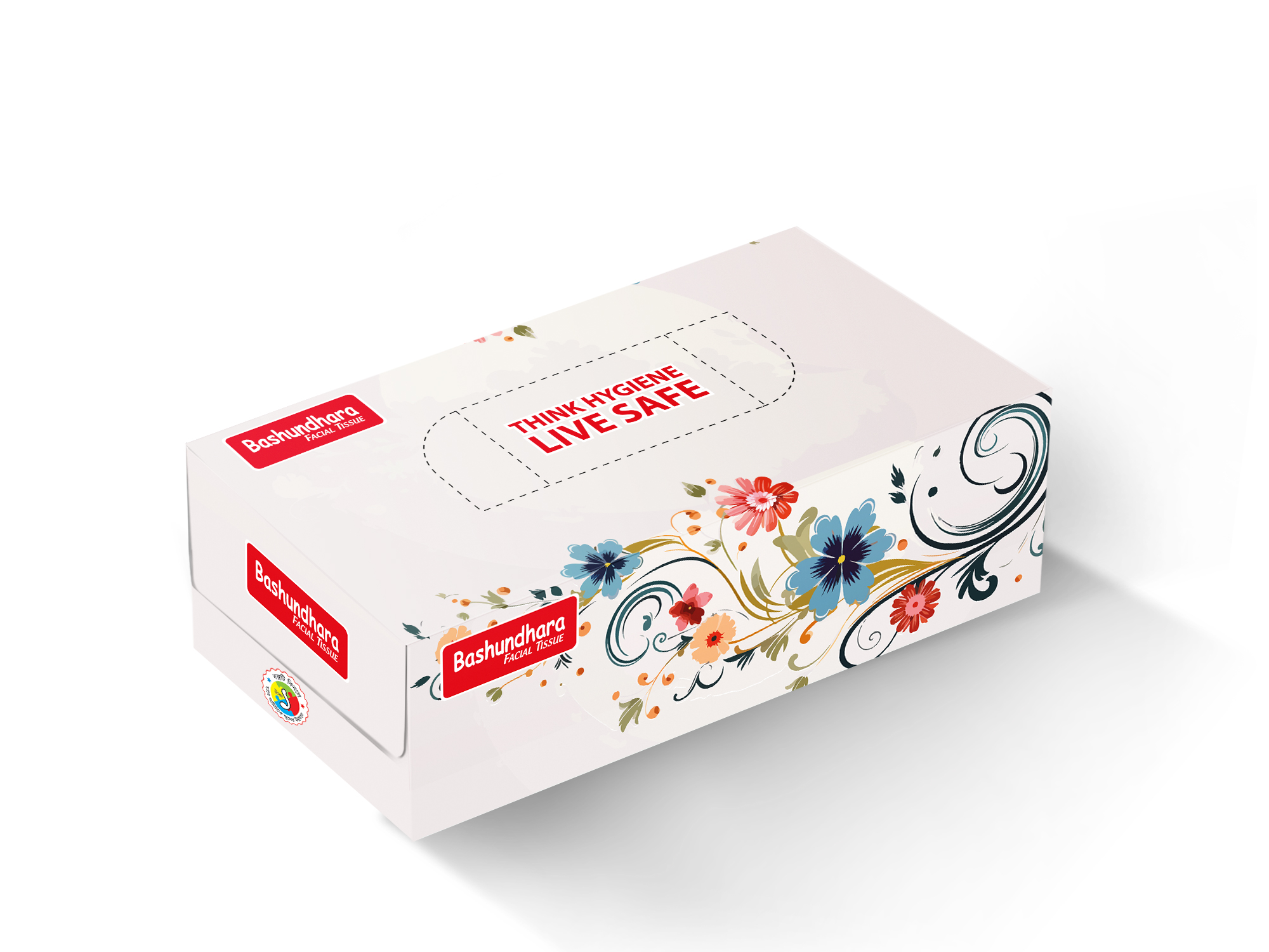 Bashundhara Facial Tissue (100 pcs X 2 ply, Non-perfumed)